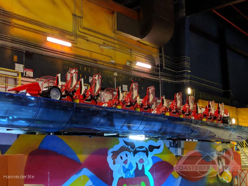 F1 Coaster im Parkcheckpoint für Freizeitparks und Achterbahnen