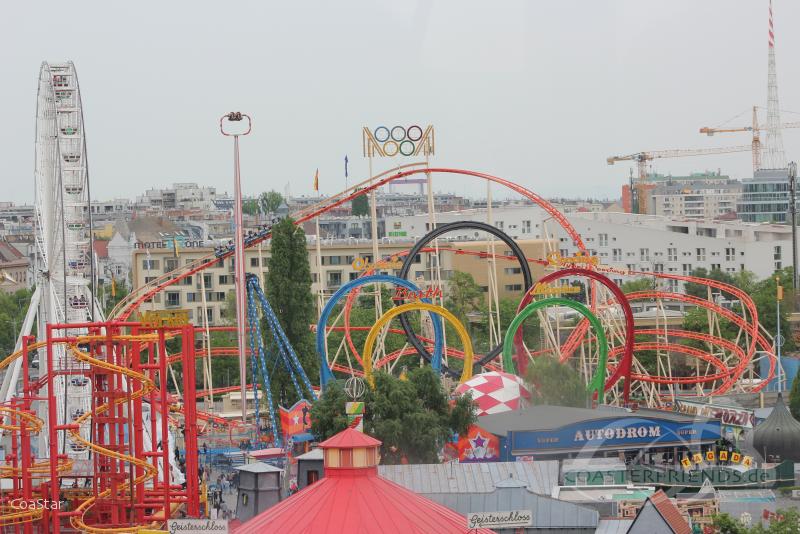 Olympia Looping im Parkcheckpoint für Freizeitparks und Achterbahnen