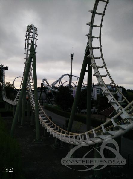 Big Loop im Parkcheckpoint für Freizeitparks und Achterbahnen