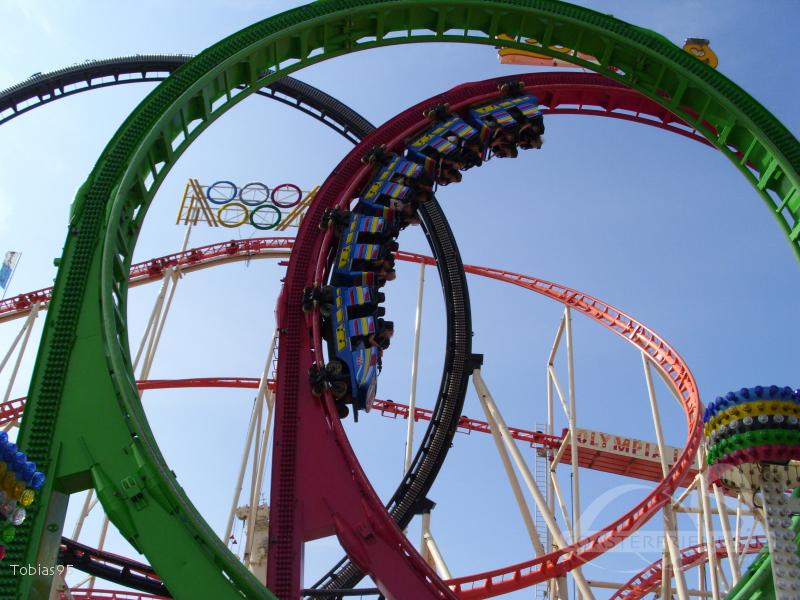 Olympia Looping im Parkcheckpoint für Freizeitparks und Achterbahnen
