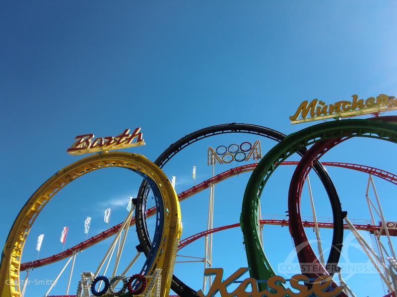 Olympia Looping im Parkcheckpoint für Freizeitparks und Achterbahnen