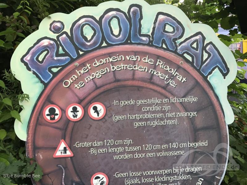 Rioolrat im Parkcheckpoint für Freizeitparks und Achterbahnen