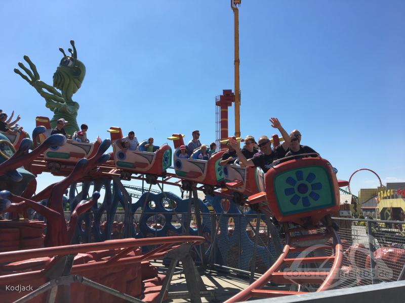 Mars Roller Coaster im Parkcheckpoint für Freizeitparks und Achterbahnen