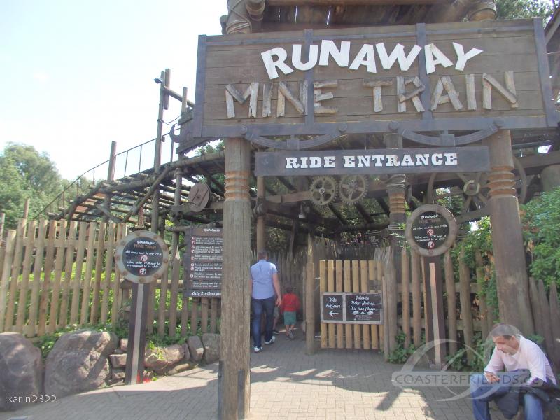 Runaway Mine Train im Parkcheckpoint für Freizeitparks und Achterbahnen