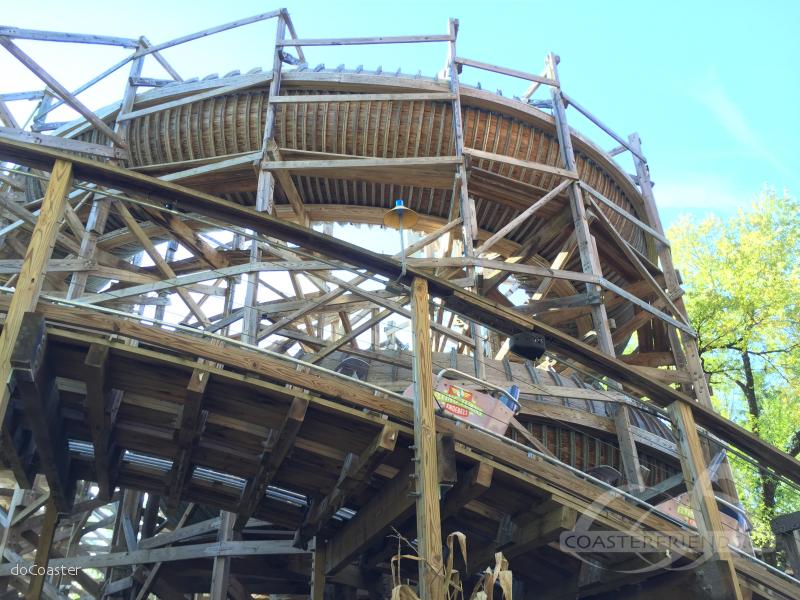Flying Turns im Parkcheckpoint für Freizeitparks und Achterbahnen
